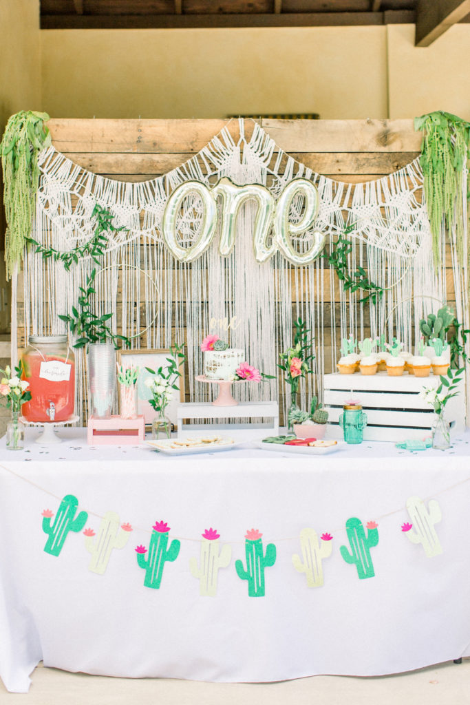 Evie's Cactus Themed First Birthday Party – Jade + Brian Photography